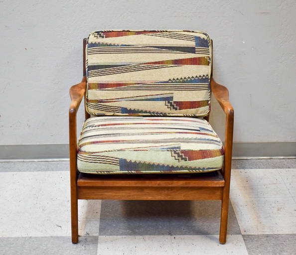 Mid 20th C. Modern Teak Armchair with Fagas Straps. - Oct 31, 2020 | D ...