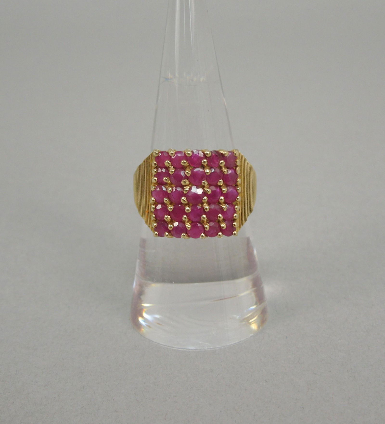 14K Yellow Gold Ring with Pink Melee Stones. - Feb 26, 2022 | D.G.W ...