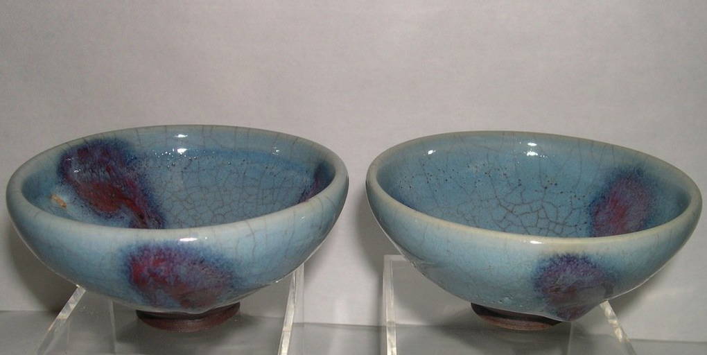Pair of Chinese Ceramic Jun Ware Cups - Jun 22, 2014 | D.G.W ...