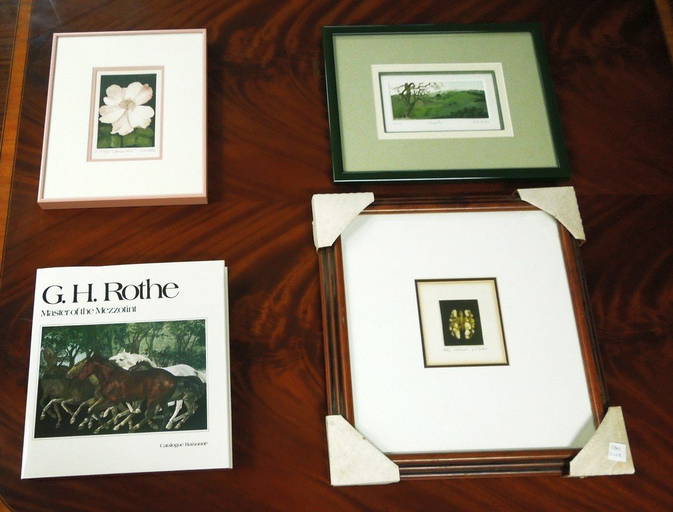 G.h. Rothe Mezzotints And Catalogue Raisonnne