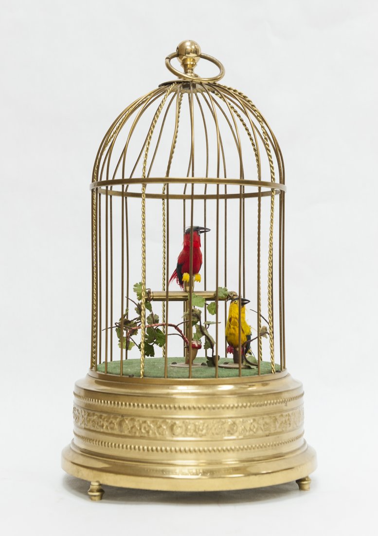 German Bird Cage Music Box. - Sep 19, 2015 | D.G.W. Auctioneers Inc. in CA
