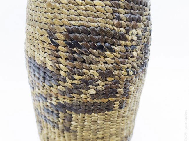 (2) Native American Basket Weave Bottles. : Lot 29