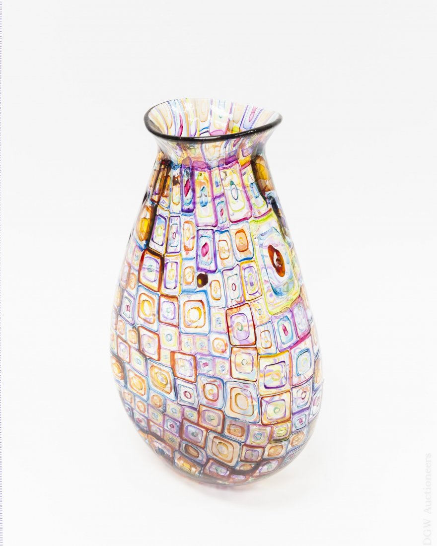 Robin Mix Art Glass Vase.