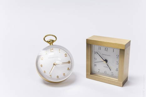 Tiffany & Co Atlas Luxury Swiss Mantel Desk Clocks