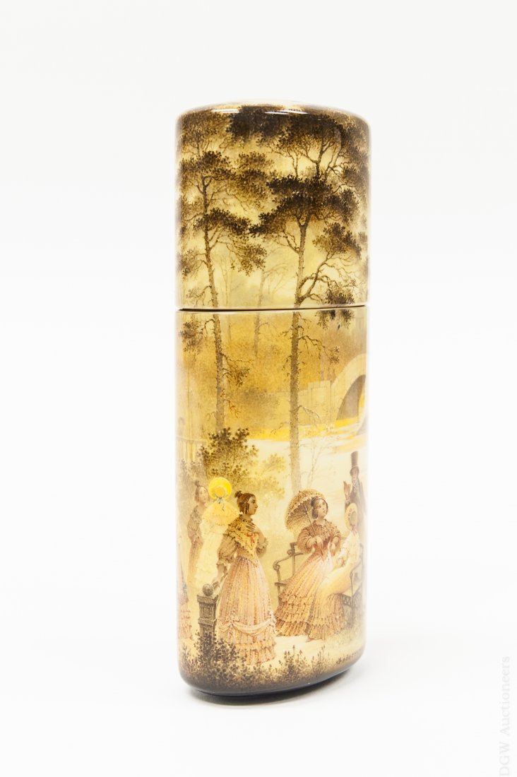 Igor Isaev Fedoskino Russian Lacquer Box.