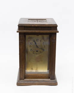 Gustav Becker Sheraton Style Mantel Clock