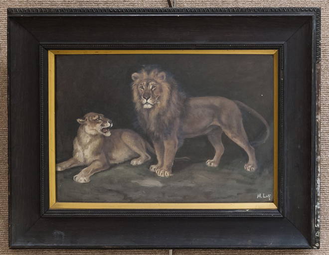 Matilda Lotz, Oil On Board.