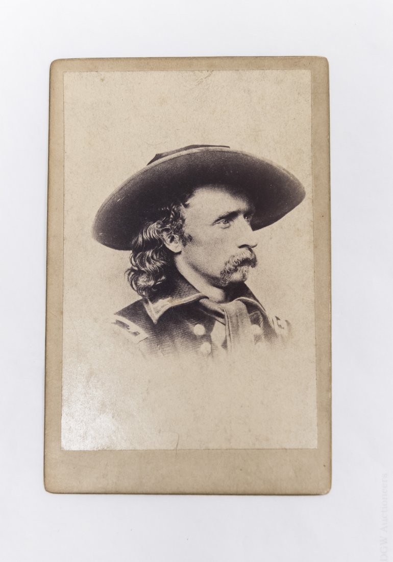 Cabinet Photograph Of George Custer.
