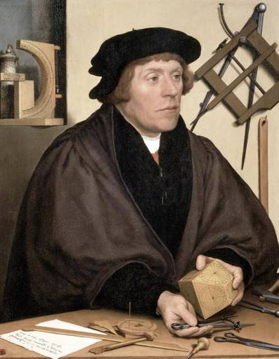Large Hans Holbein "nicholas Kratzer (inventor