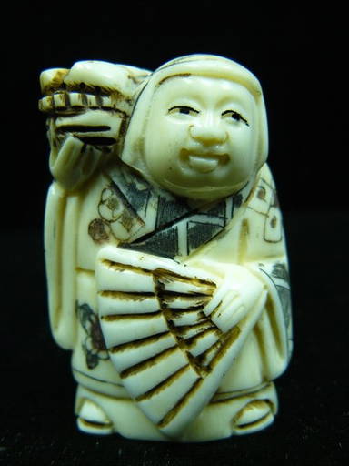 3 Antique Bone Japanese Netsukes