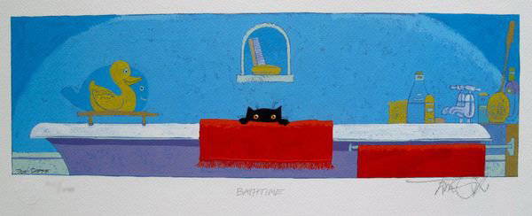 Toni Goffe Bath Time Hand Signed Limited Ed.