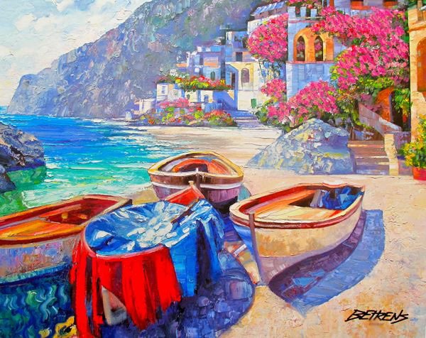 HOWARD BEHRENS BY CAPRI COVE HAND SIGNED & EMBELLISHED