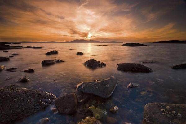 Robert Strachan Tidepool At Sunset Giclée On Canvas