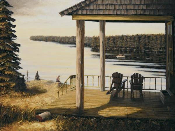 Karl Soderlund Isle Au Haut Giclée On Canvas