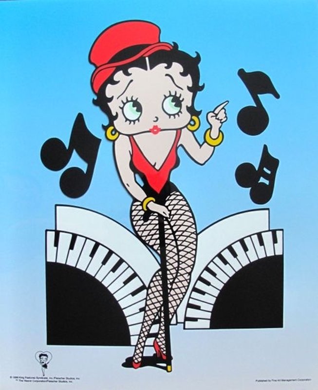 Betty Boop CABARET SINGER Animation Sericel