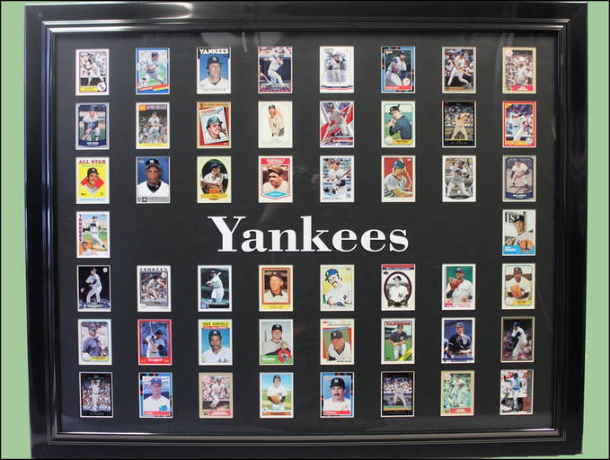 Ny Yankees Baseball Card Collage Collector Edition