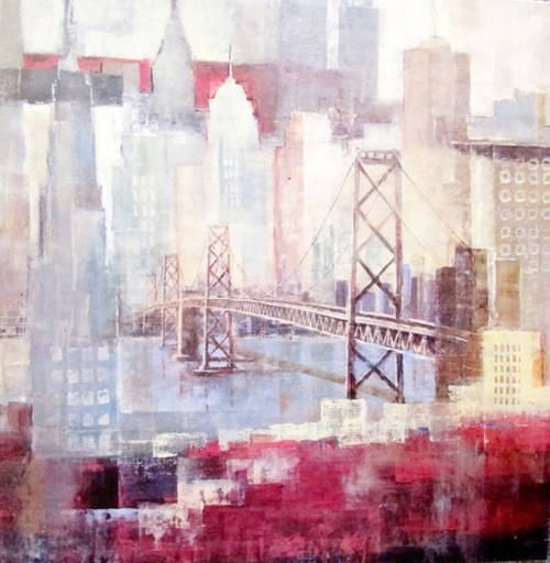 Michael Longo "new York City Skyline" Large Giclee On