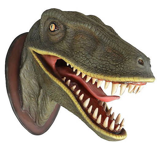 Velociraptor Head Wall Mount