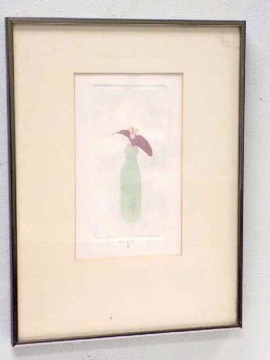 Walter Cleveland Orchid Signed Etching