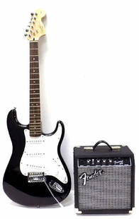 Fender Stratocaster Electric Guitar W Amplifier