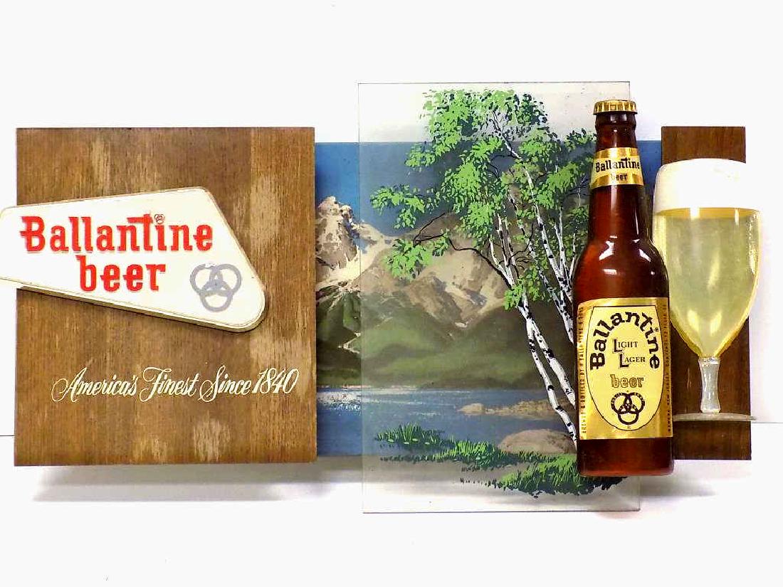 Vintage Ballantine Beer Advertising Sign