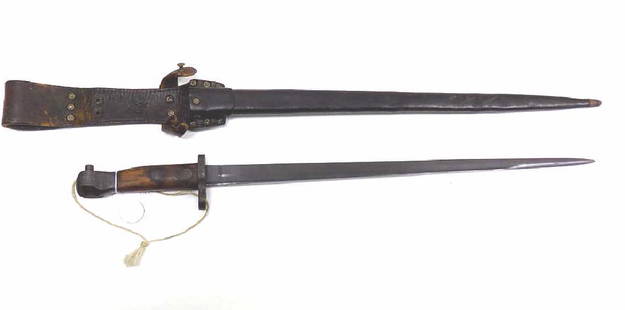 Dutch Beaumont 1871 Bayonet With Leather Scabbard