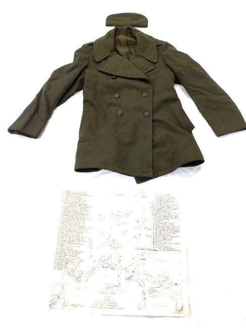World War 2 Marines Uniform Coat & Target Map