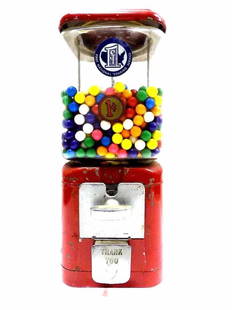Northwestern Penny Gumball Machine & Acorn