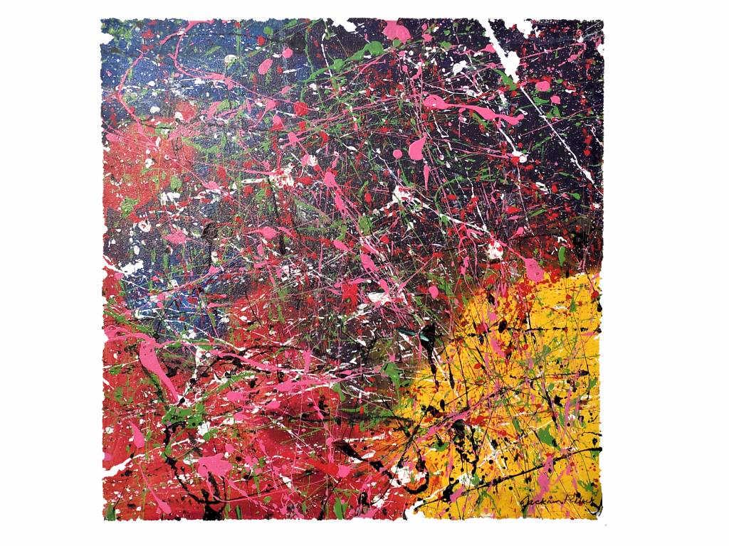 Splatter Painting Signed Jackson Pollock