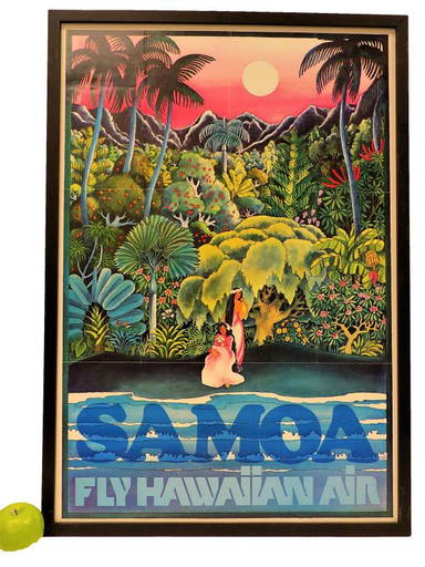 SAMOA FLY HAWAIIAN AIR TRAVEL POSTER (#2464) on Jan 30, 2022 | Great ...