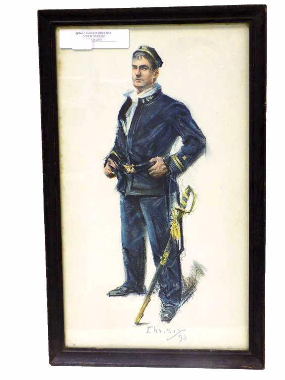 CHANDLER CHRISTY - 1898 NAVY CAPTAIN LITHOGRAPH (#1811) on Apr 10, 2022 ...