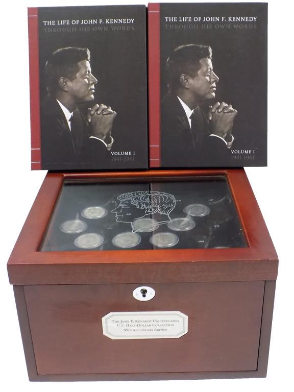 JFK COLLECTOR BOX WITH COIN COLLECTION (#1381) on Dec 18, 2022 | Great ...