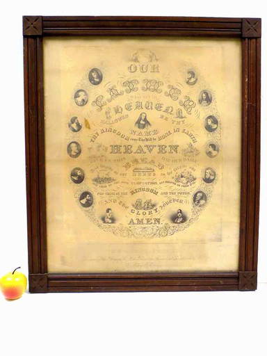 DELWIN BROWN 1864 THE LORD'S PRAYER PRINT - Dec 18, 2022 | Great ...