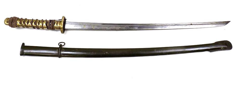 Japanese Military Style Sword & Scabbard