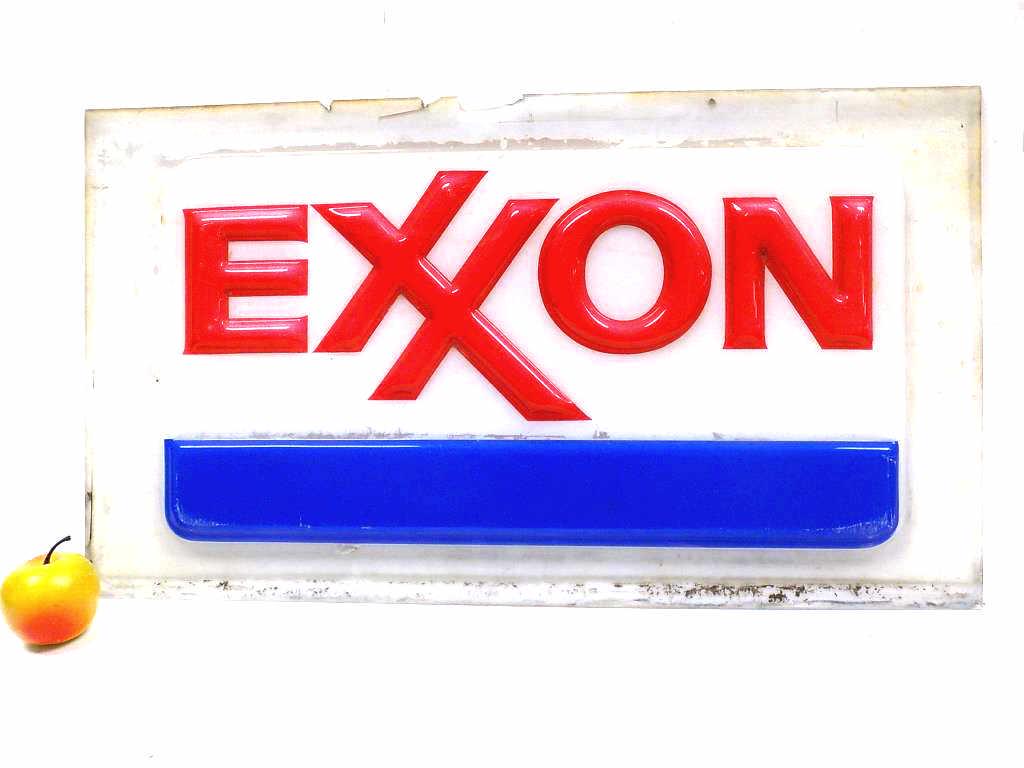 Vintage Exxon Gas Station Advertising Sign