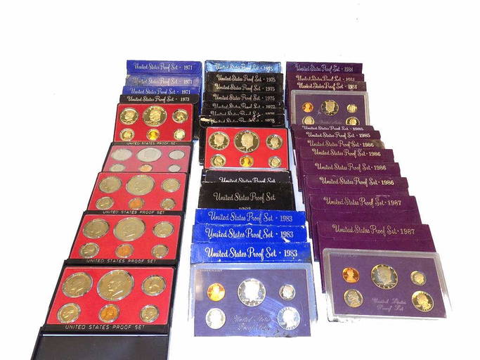 Large United States Proof Sets Group