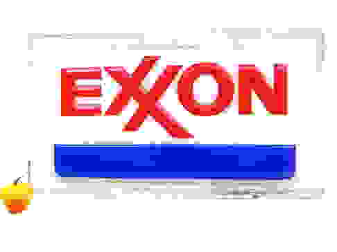 Vintage Exxon Gas Station Advertising Sign Auction