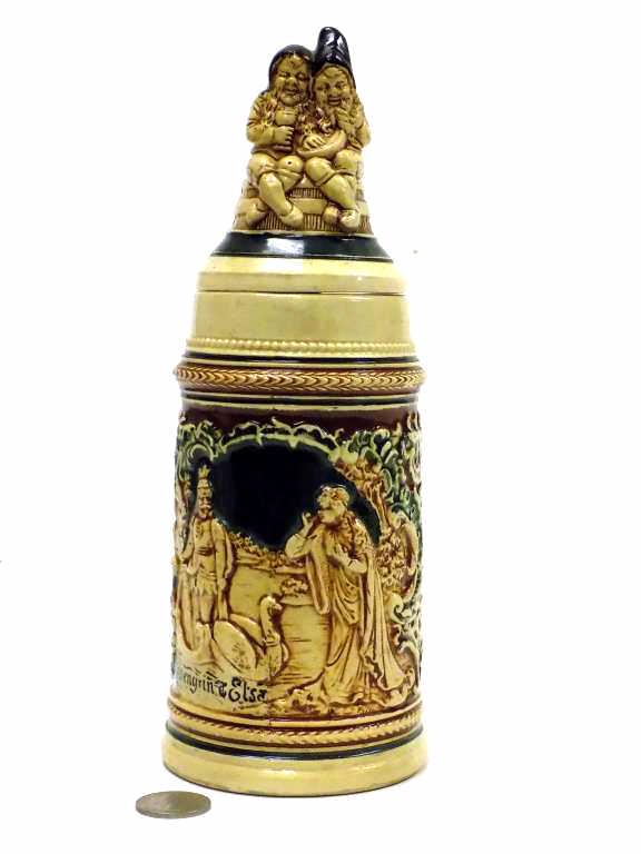 German Dwarfs Character Beer Stein Auction