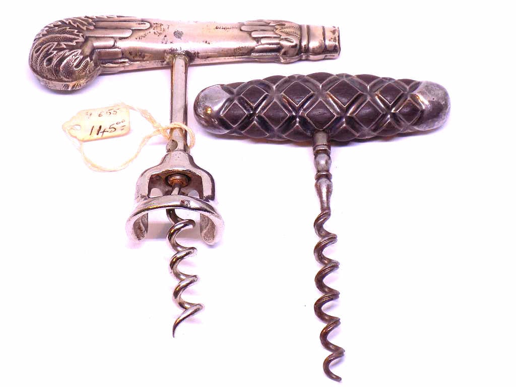 Rare Sterling Silver Aesthetic Form Corkscrews Auction
