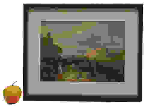 C. Roth - 1878 Hudson River Valley Watercolor Auction