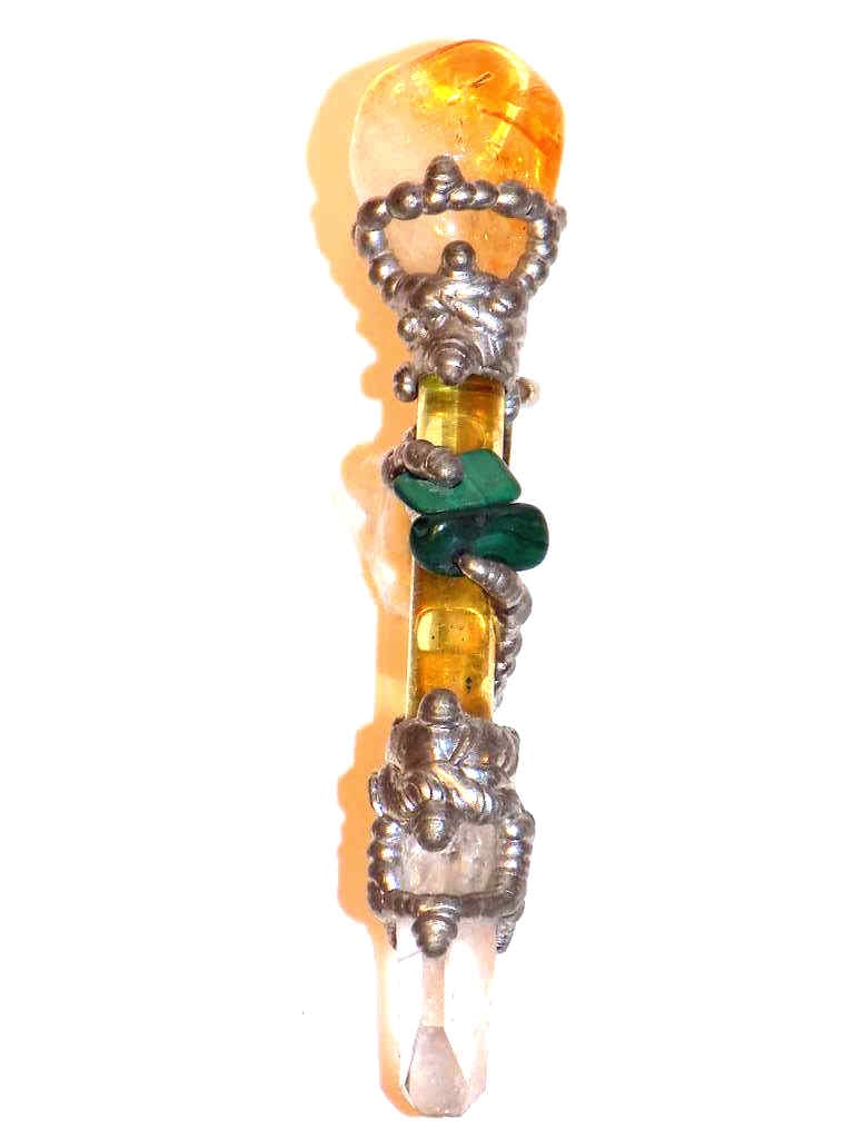 Forman Barrett Modernist Crystal Torch Pin Auction