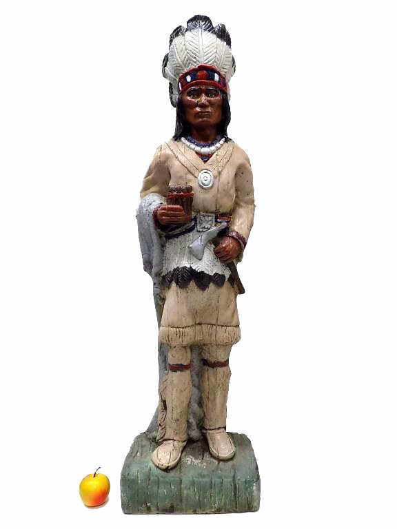 Vintage Cigar Store Indian Chief Statue Auction