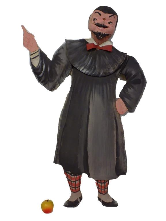 Rare Papier Mache Wood Advertising Figure Display Auction