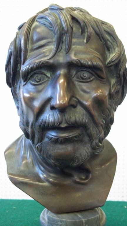 810: AUGUSTE RODIN 19TH CENTURY MALE BRONZE BUST