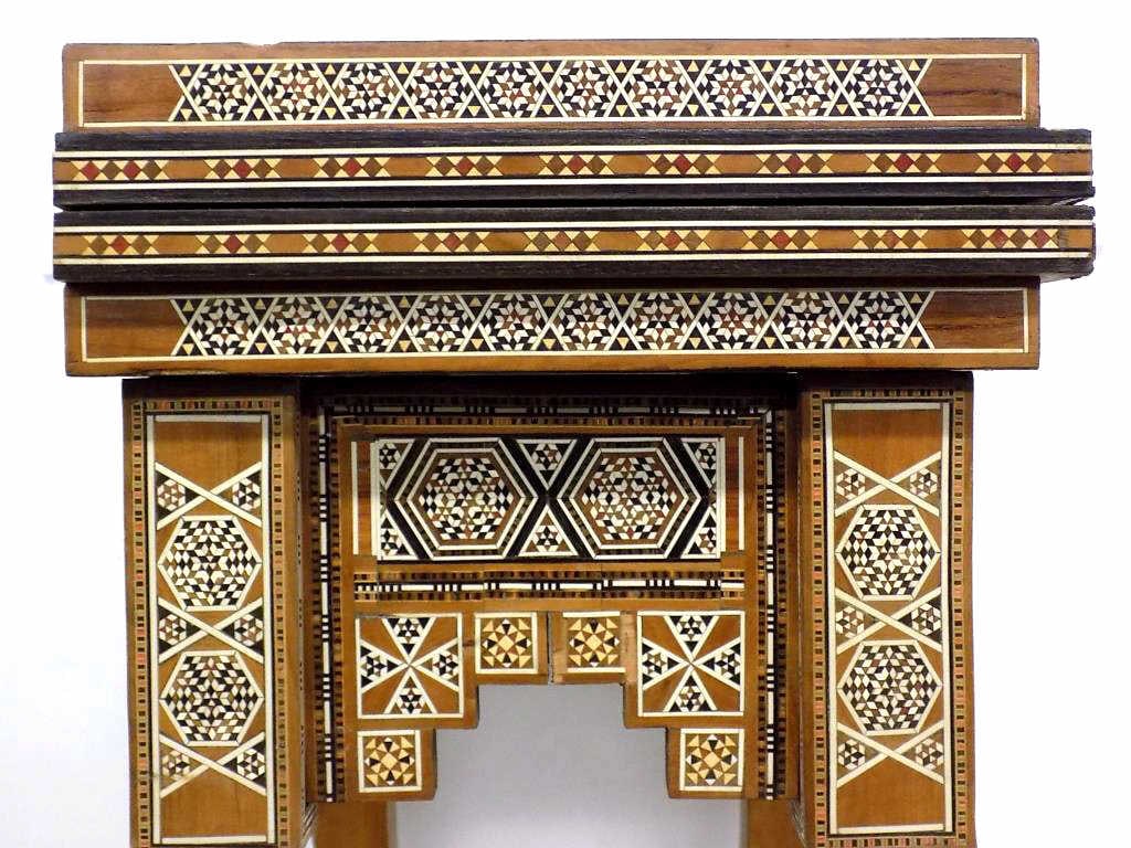 Amazing Indian Micro Mosaic Inlay Game Table Auction