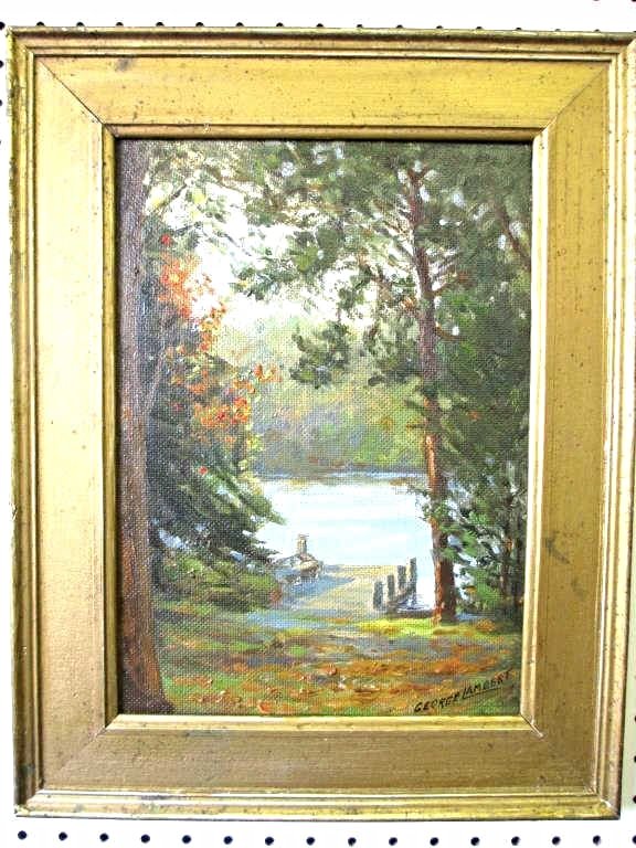 George W. Lambert Woodlands Painting