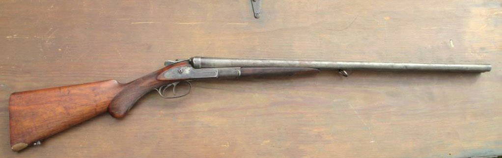 Remington Fire Arms Co. 1872 Double Barrel Shotgun