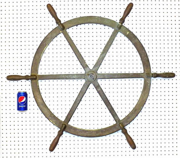 Antique Bronze Nautical Ship Steering Wheel Antique