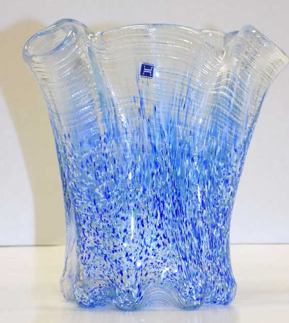 Hadeland Norway Modern Art Glass Vase Hadeland Norway