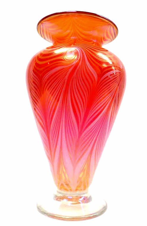 Vandermark Merritt Studio Art Glass Vase Vandermark